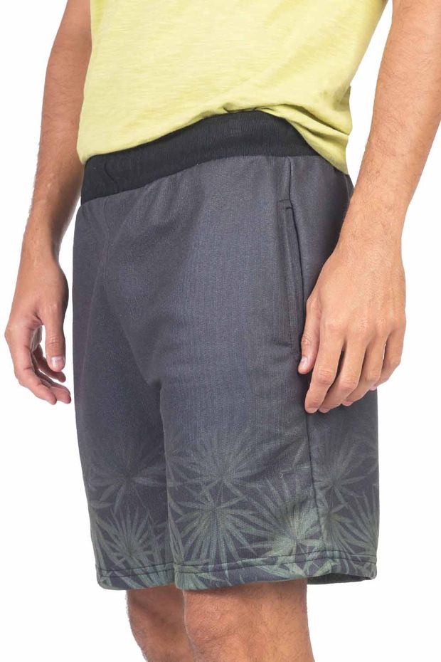Bermuda Jogger Folhas Preto - Taco