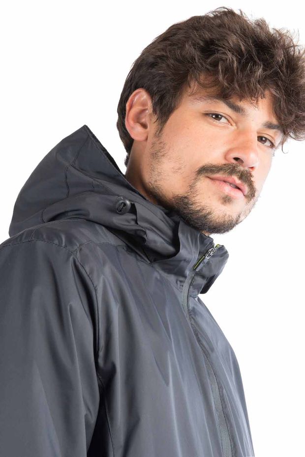 Jaqueta De Capuz Removível Preto - Taco