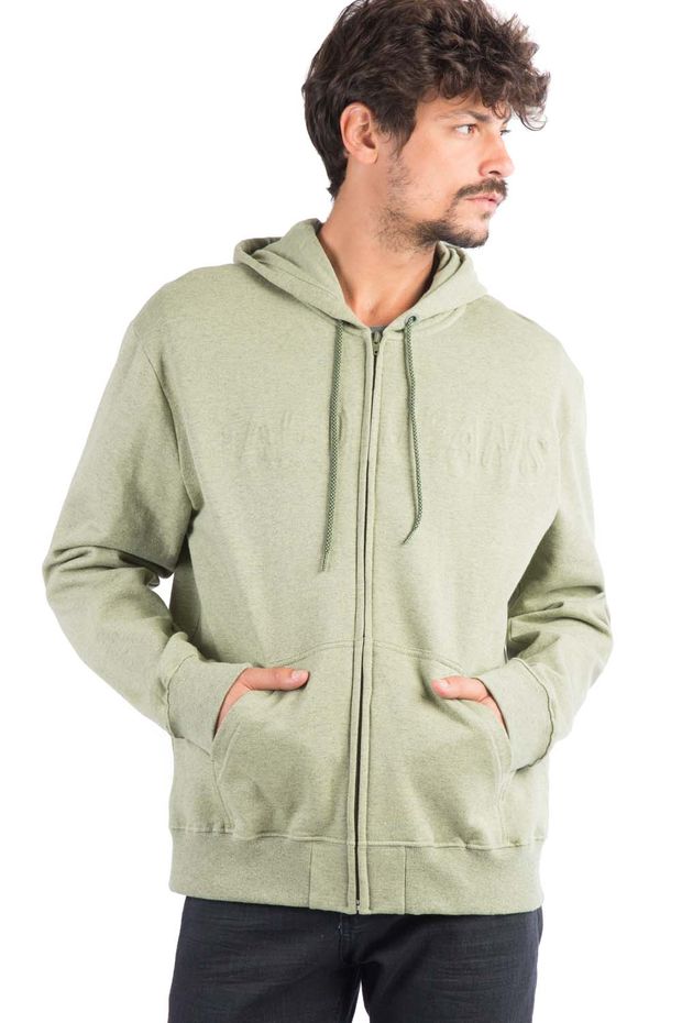 Casaco De Moletom Mescla Logo Relevo Verde - Taco