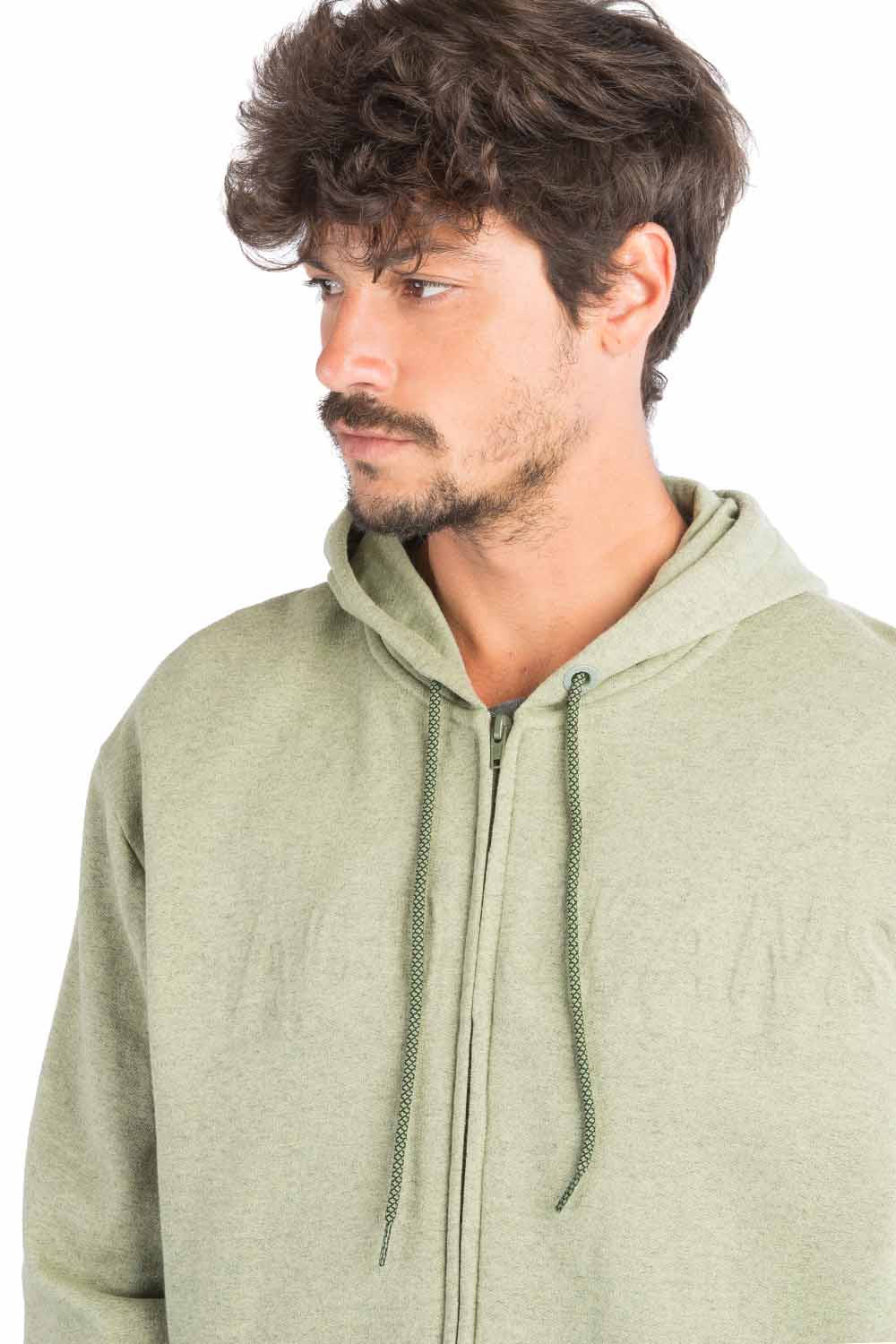 Casaco De Moletom Mescla Logo Relevo Verde - Taco