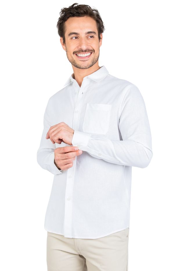Camisa Lisa Stretch Branca - Taco